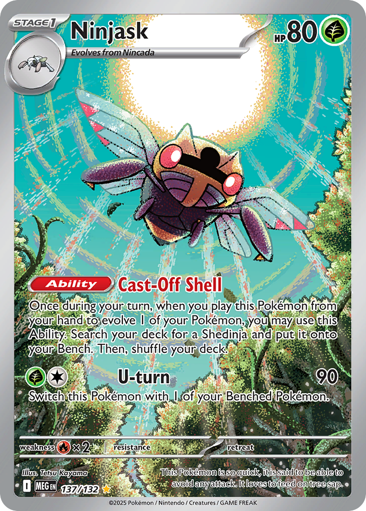 Ninjask (137/132) - [Illustration Rare] Mega Evolution (MEG ...