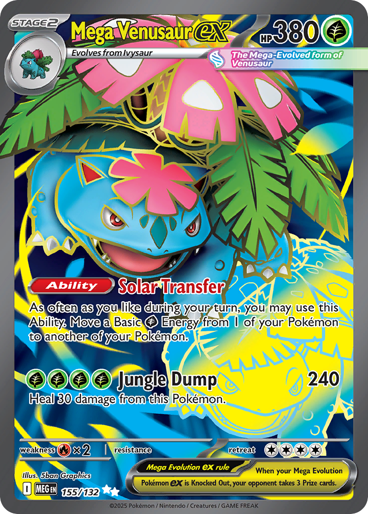 Mega Venusaur ex (155/132) - [Full Art] Mega Evolution (MEG ...