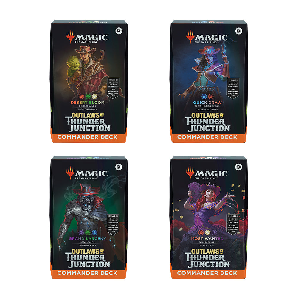 Outlaws of Thunder Junction Commander Deck Display - Commander: Outlaw ...