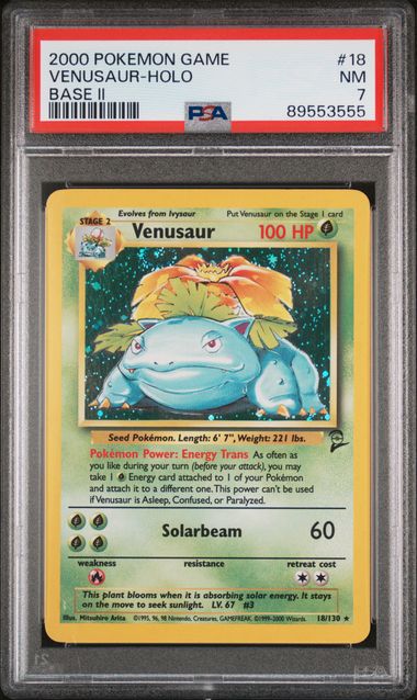 Venusaur #18 - [Graded PSA 7] Base Set 2 (BS2) – Alchemist's Refuge